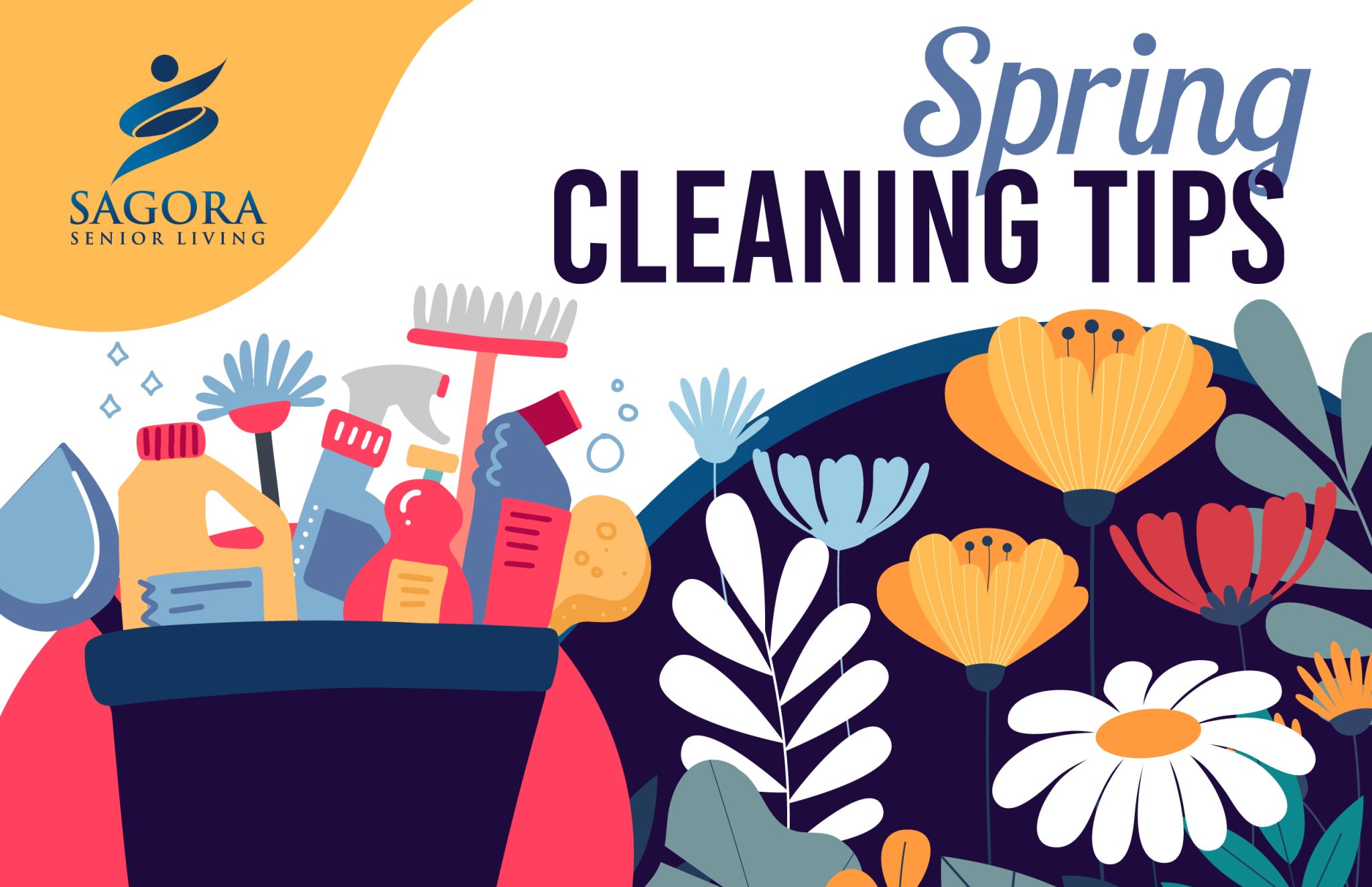 Spring Cleaning Tips - Sagora Senior Living